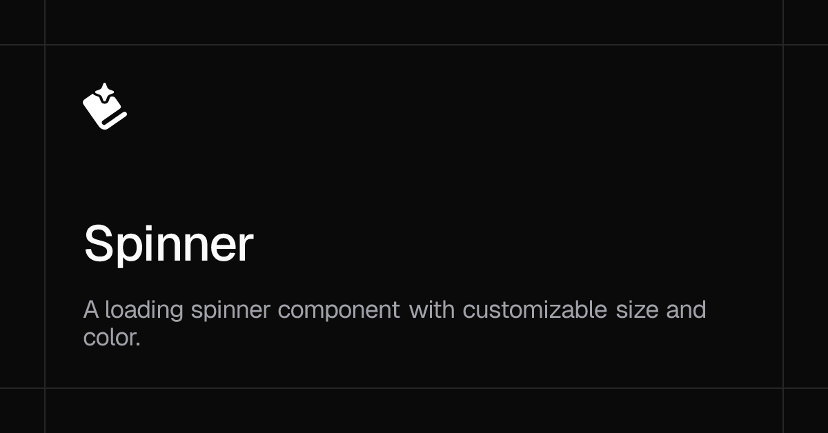 Spinner | Spell UI