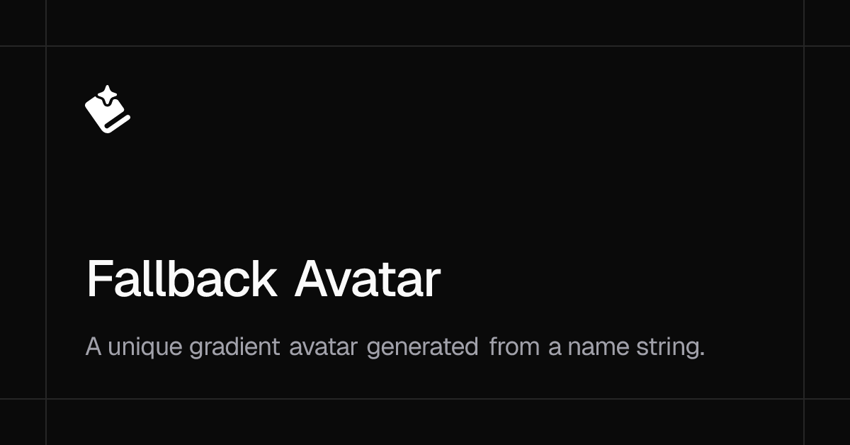 Fallback Avatar | Spell UI